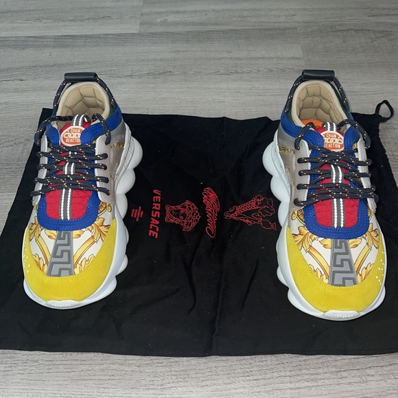 Versace | Shoes | Versace Chain Reaction Sneakers Baroque | Poshmark